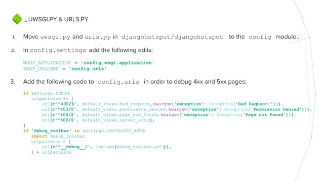 Configuring Django Projects For Multiple Environments Ppt