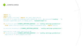 Configuring Django projects for multiple environments | PDF