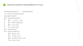 Configuring Django projects for multiple environments | PDF