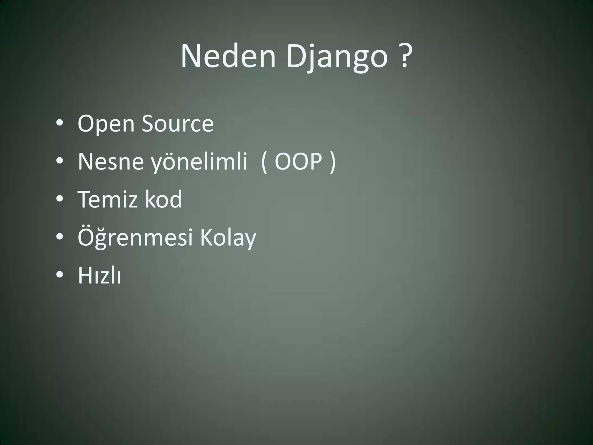 Django nedir | PPT