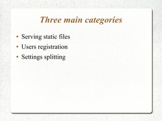 Django packages list | ODP