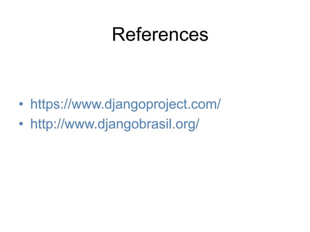 Django presentation | PPTX
