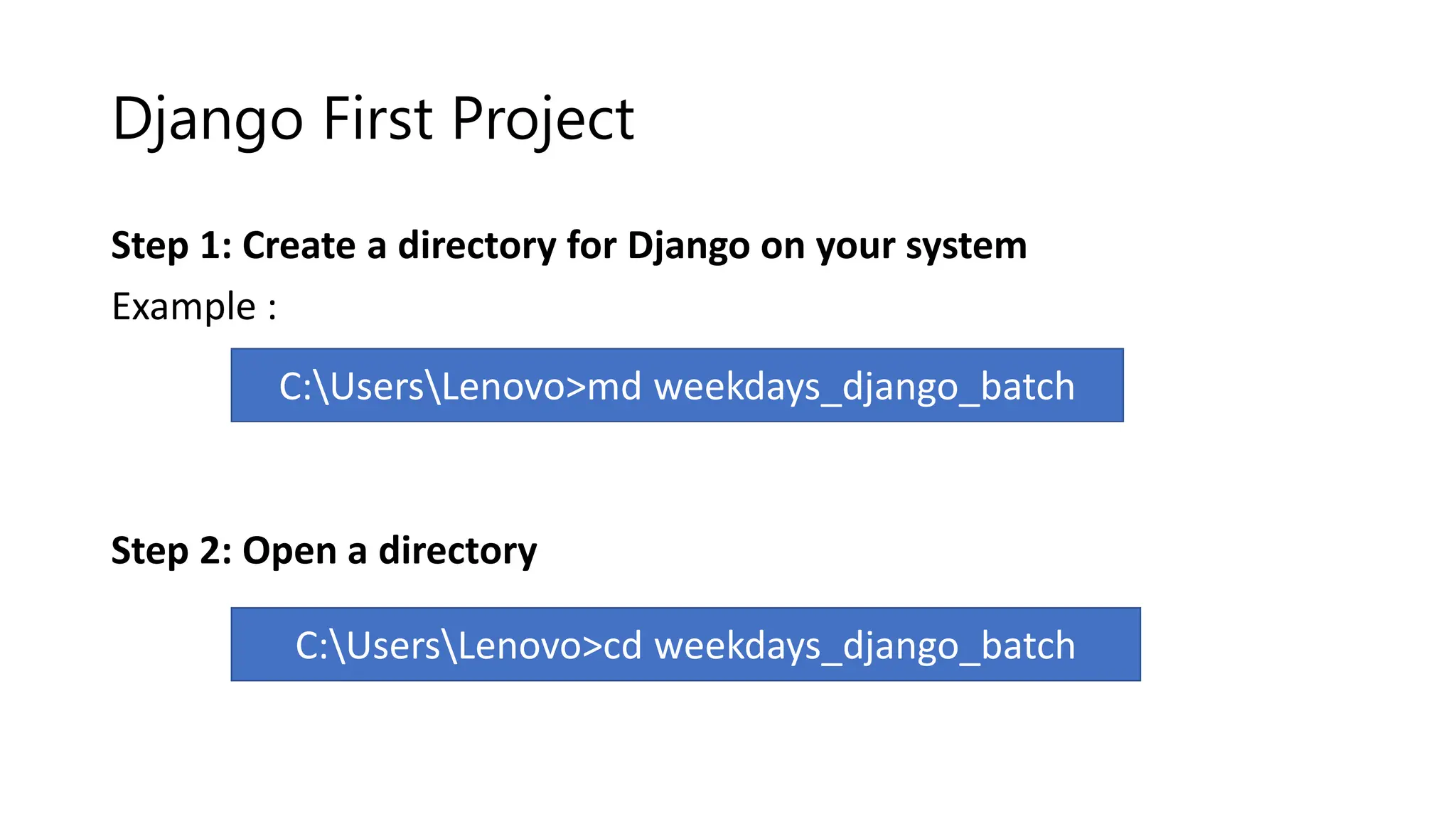 How To Create A Django Project Procedure Ppt