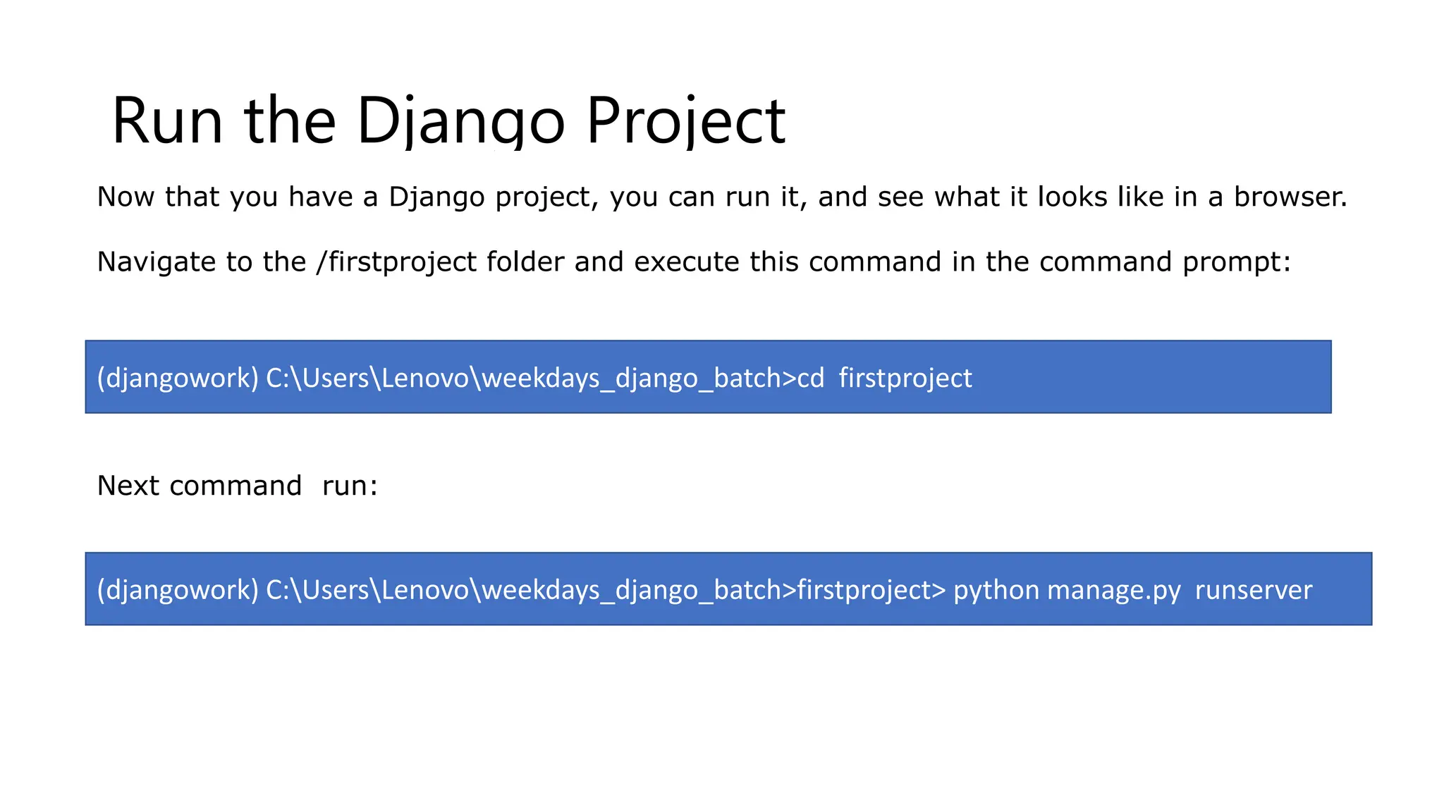 How To Create A Django Project Procedure Ppt
