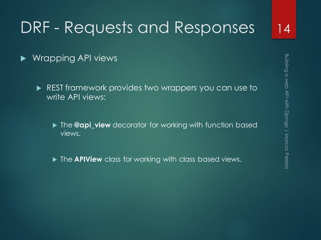 Django Rest Framework - Building a Web API | PDF