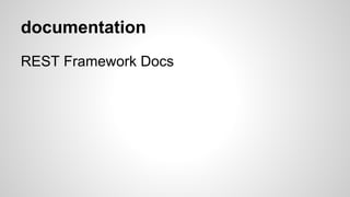 Introduction to Django REST Framework, an easy way to build REST framework in Django | PPT