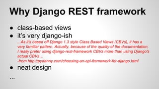 Introduction to Django REST Framework, an easy way to build REST ...