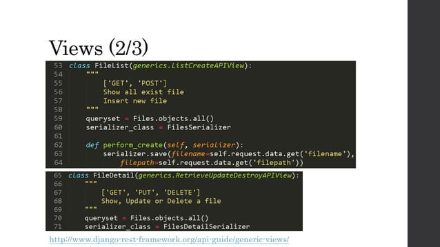 Django rest framework | PPTX