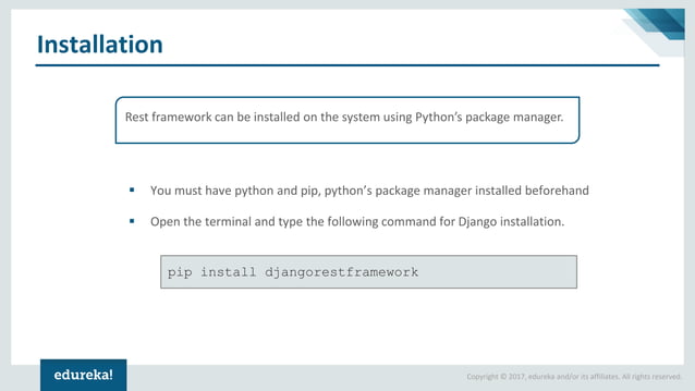 Django Rest Framework How To Create A Restful Api Using Django Django Tutorial Edureka Pdf