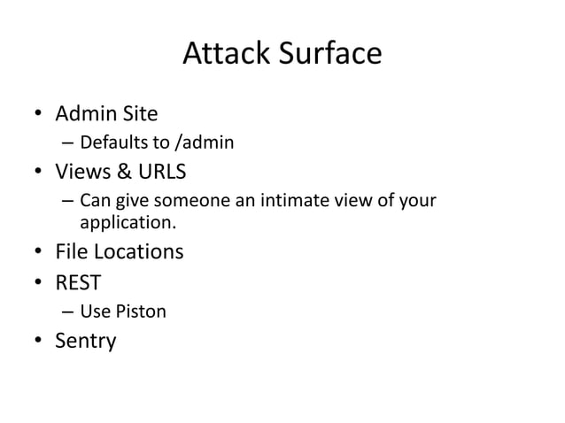 Django Web Application Security | PPTX
