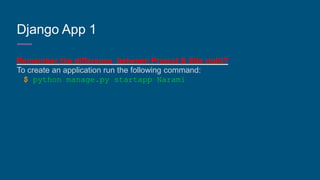 Django simplified : by weever mbakaya | PPTX