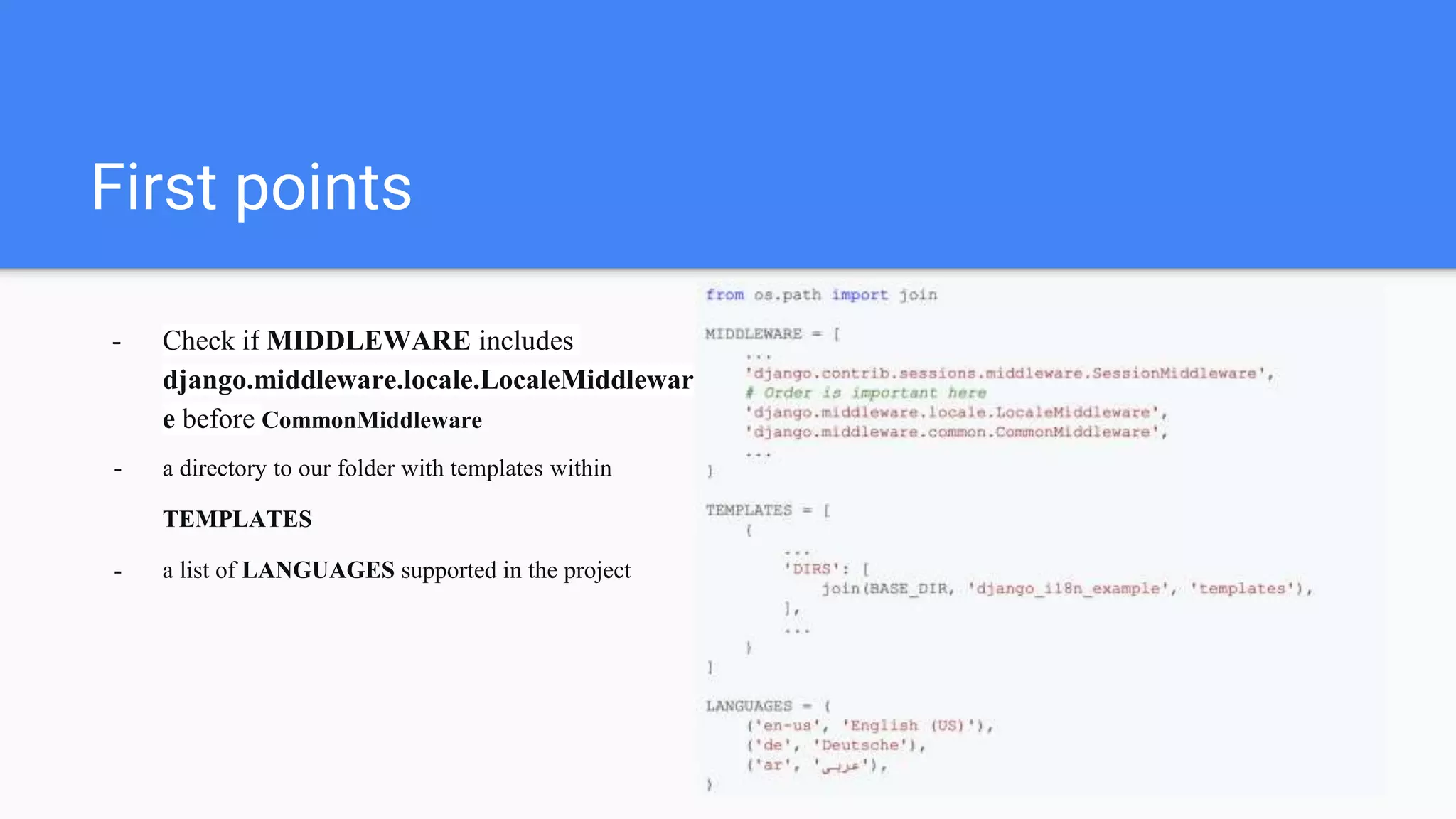 Django Translations: Internationalization | PPTX