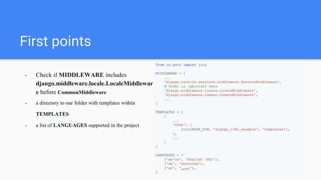 Django Translations: Internationalization | PPTX