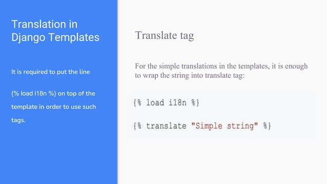 Django Translations: Internationalization | PPTX