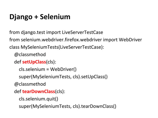 Django tricks (2) | PPT