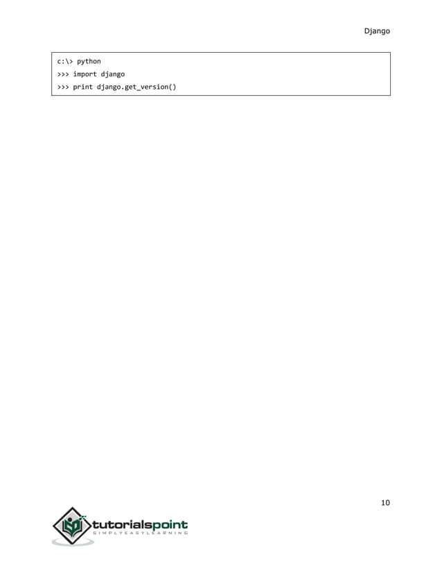 Django tutorial | PDF