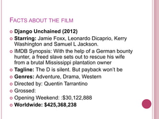 Django unchained | PPTX