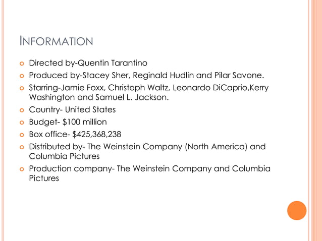 Django unchained | PPTX