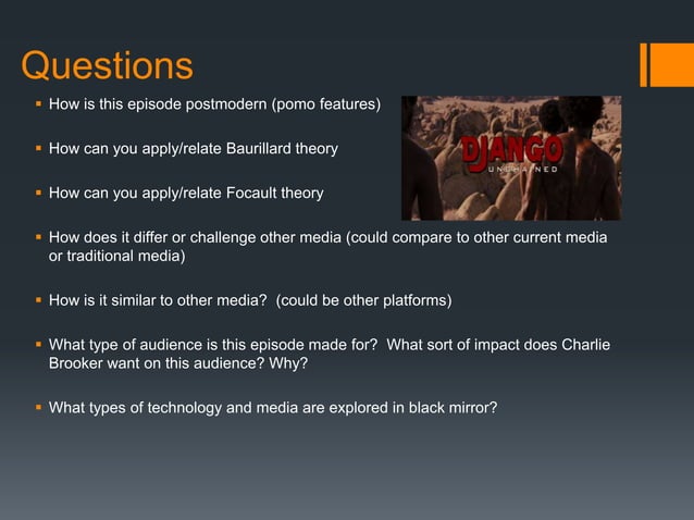 Django unchained analysis | PPTX