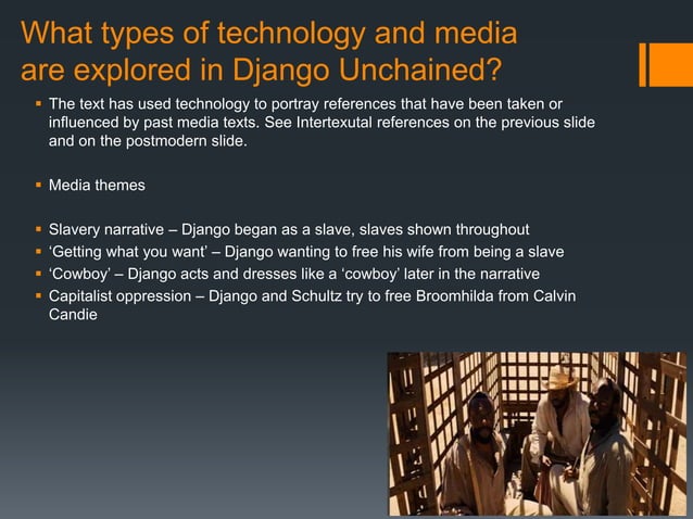 Django unchained analysis | PPTX