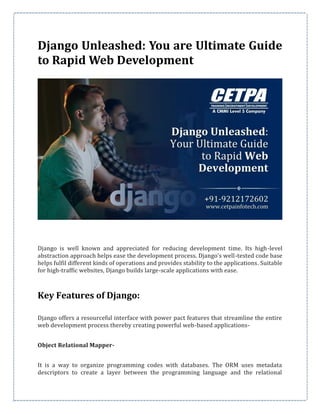 Django Unleashed - You are Ultimate Guide to Rapid Web Development.pdf