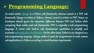Django vs laravel | PPT