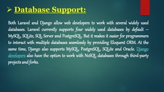 Django vs laravel | PPT
