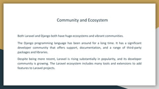 Django VS Laravel | PPTX | Web Development | Internet