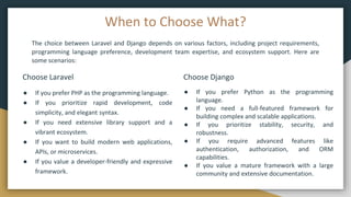 Django VS Laravel | PPTX | Web Development | Internet