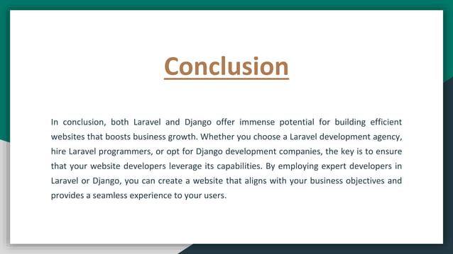 Django VS Laravel | PPTX | Web Development | Internet