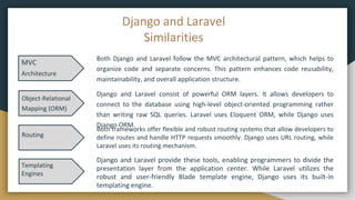 Django VS Laravel | PPTX | Web Development | Internet