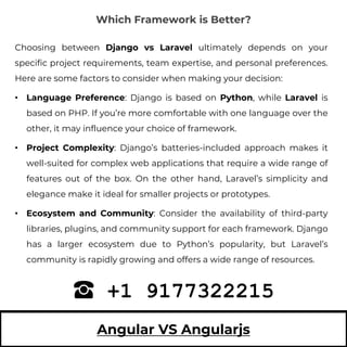 Django vs Laravel: Which is Better for Web Development? - Semiosis Software Private Limited | PDF