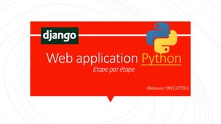 Django web framework | PPT