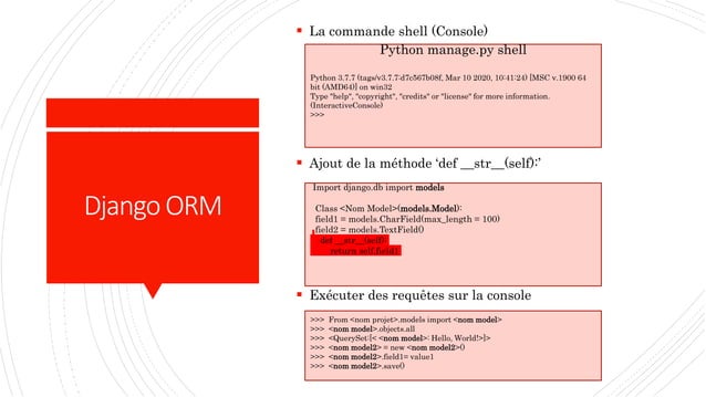 Django web framework | PPT