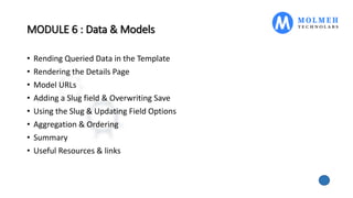 Django web framework | PPT