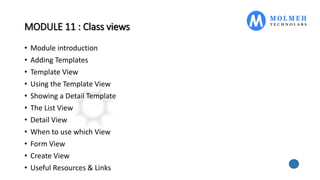 Django web framework | PPT
