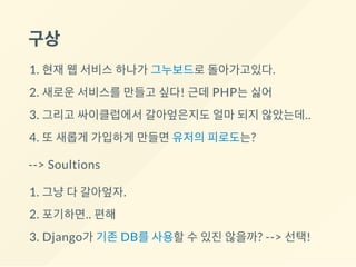 Gnuboard to Django Series #01 | PPT