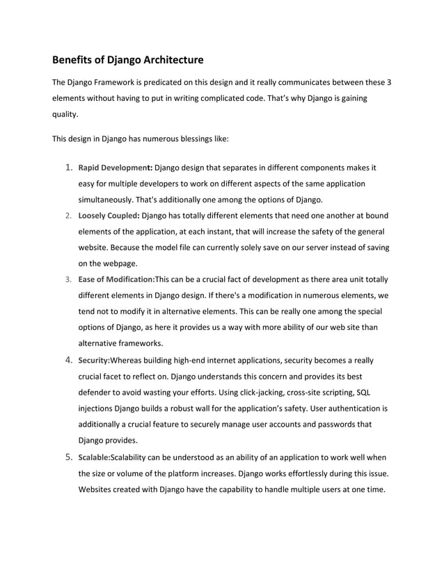 Django Workflow and Architecture | PDF