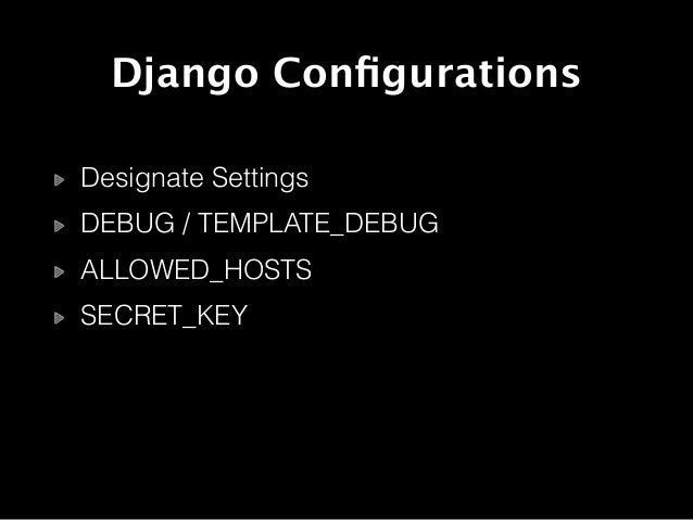 Two Scoops Of Django Security Best Practices