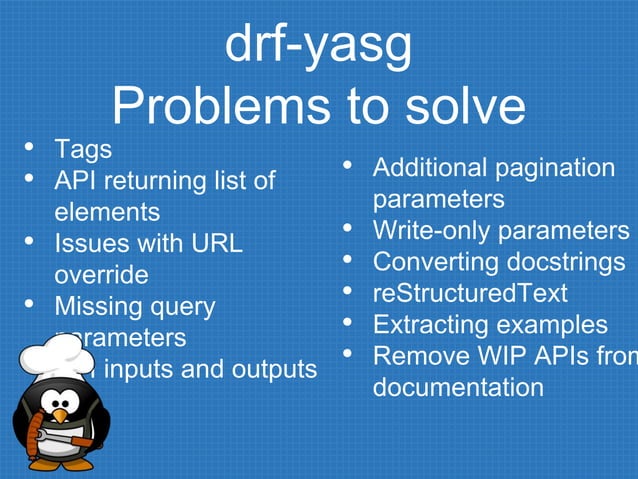 Documenting An Api Written In Django Rest Framework Ppt