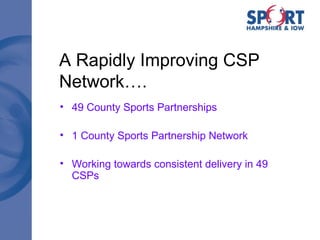 CSP & Coaching System Support Netwrok | PPT | Sports