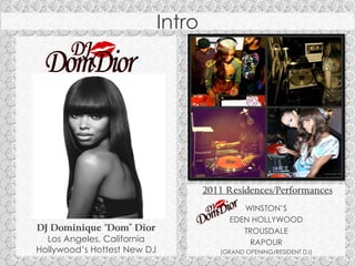 DJ DomDior Media Press Kit | PDF