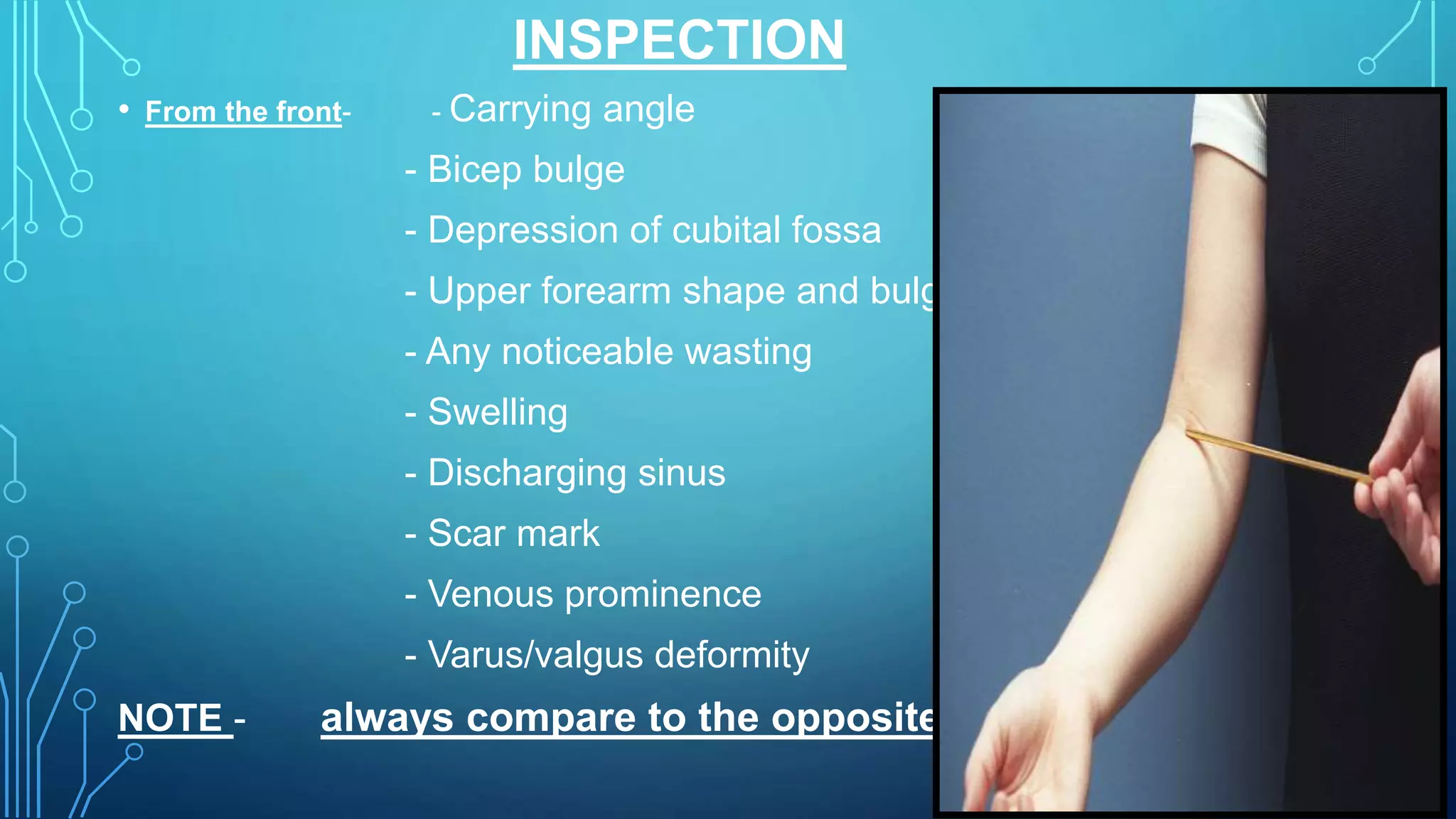 Elbow examination and its clinical applied | PPT