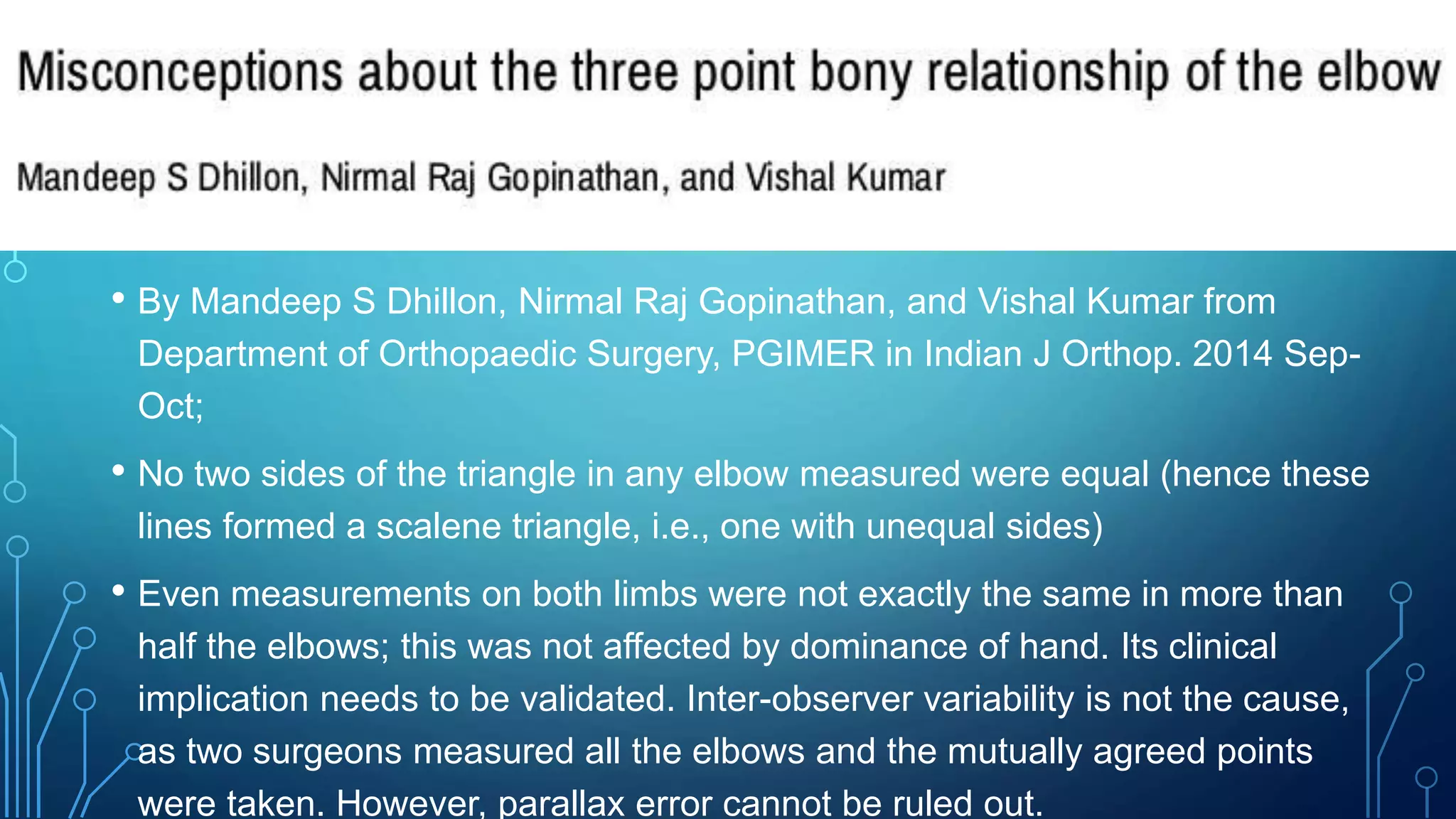 Elbow examination and its clinical applied | PPT