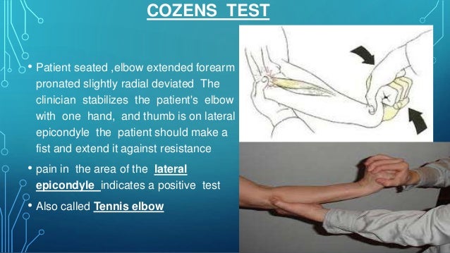 Elbow examination and its clinical applied