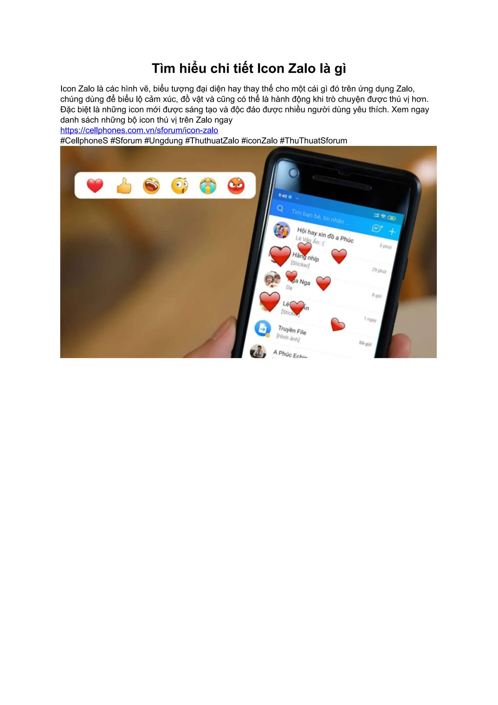Tìm hiểu chi tiết về Icon Zalo là gì | PDF