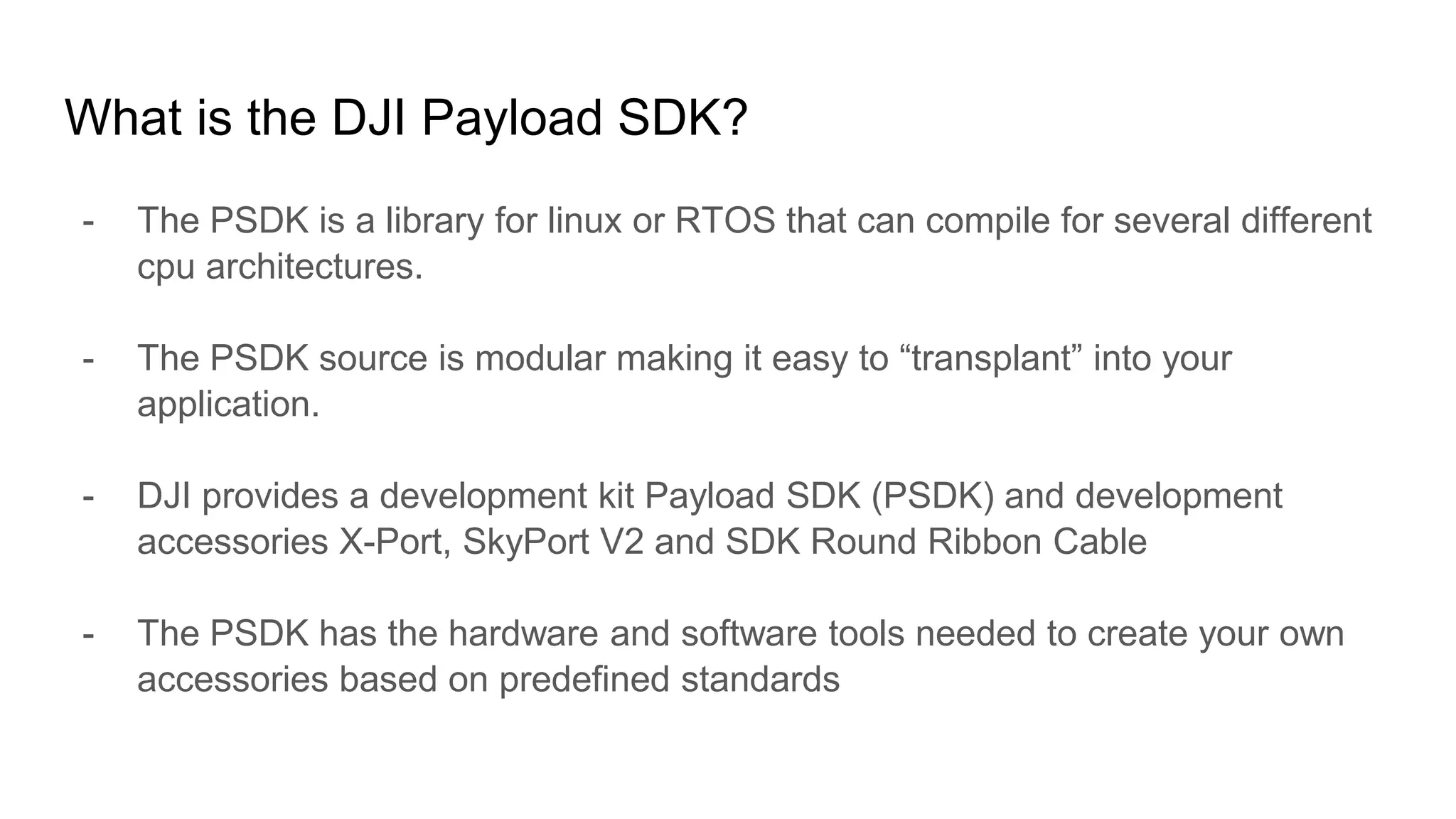 DJI Payload SDK | PPTX