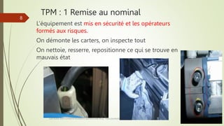 La Totale Productive Maintenance, TPM, Sa mise en place | PPT