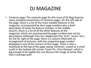 DJ Mag/Mixmag Case Studies | PPTX