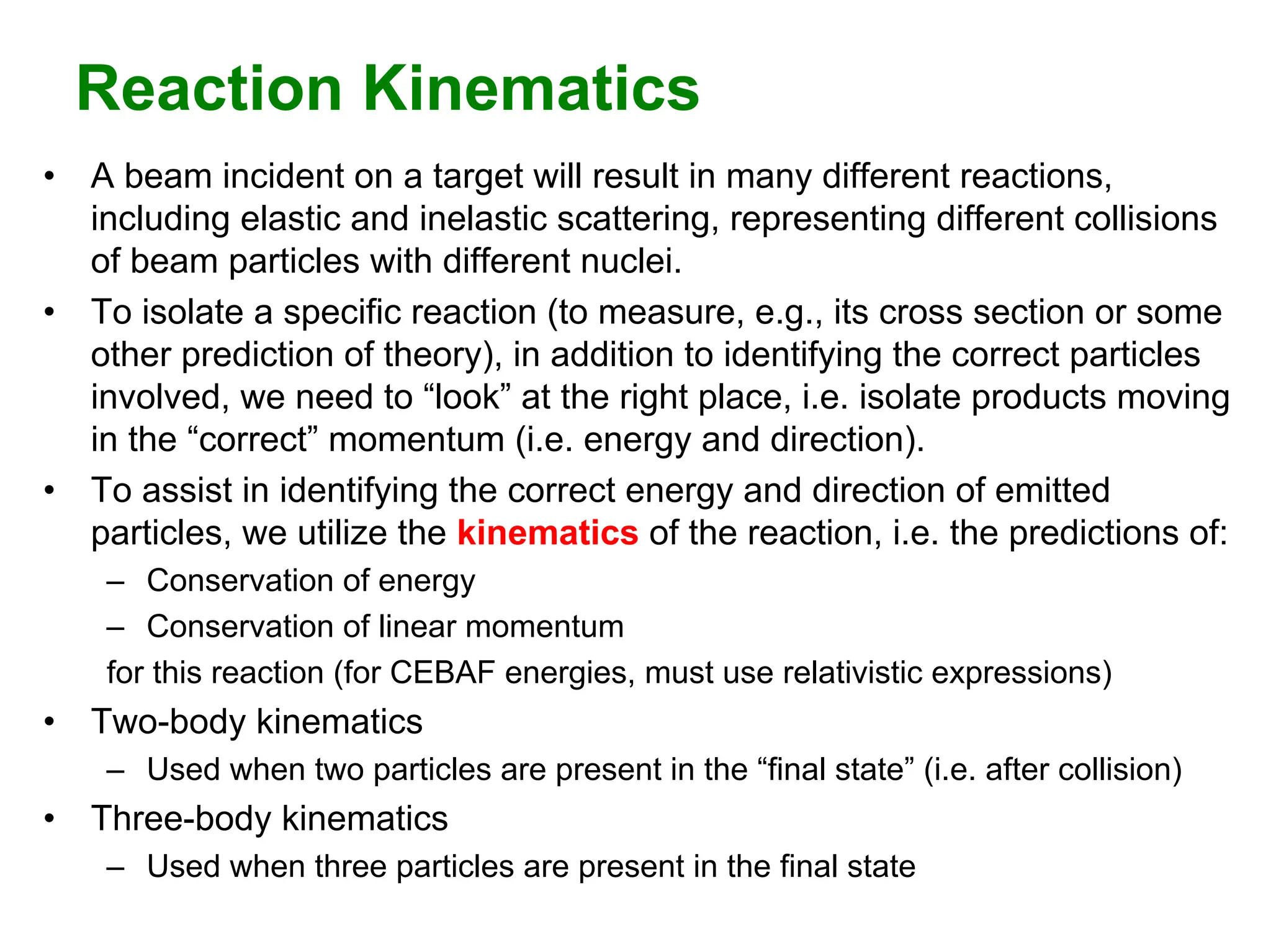 Kinematics variables.pdfrelativistic kinematics reaction kinematics | PDF